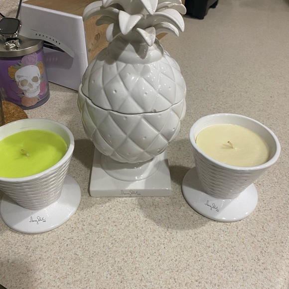 Other | Rare Bath Body Works Harry Slatkin 208 Signed Candle Set | Poshmark